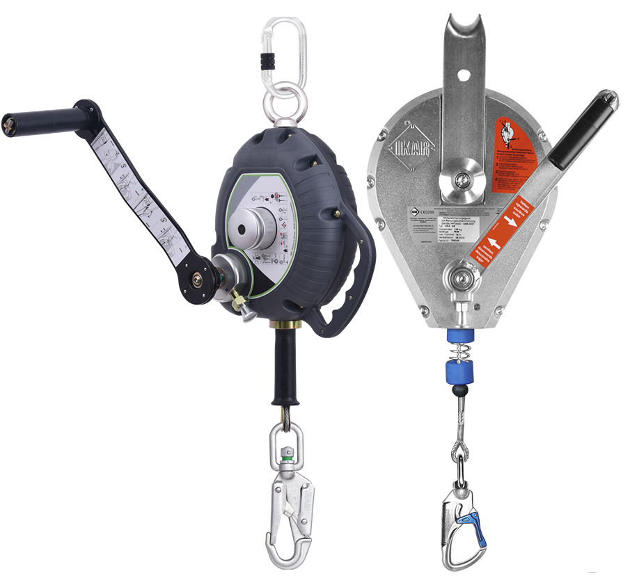 Retractable fall arrester block | Ísfell